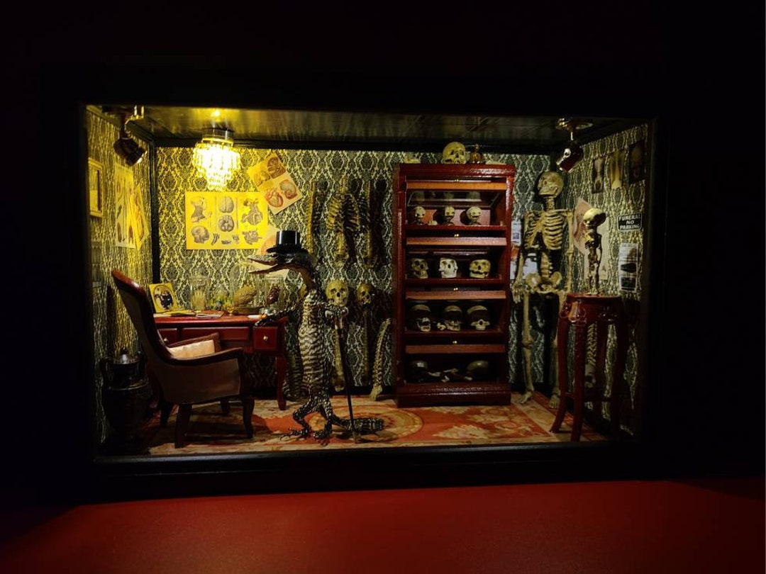 Mummified Dry Preserved Monitor Lizard Specimen Bone Oddities Collector ...