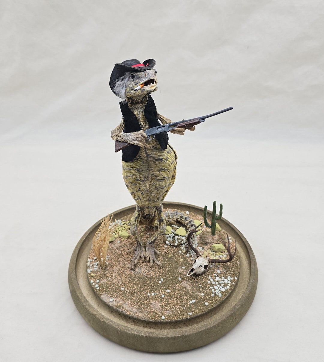 Real Uromastyx Lizard Mummy Cowboy Outlaw Western Preserved Snake Rat ...