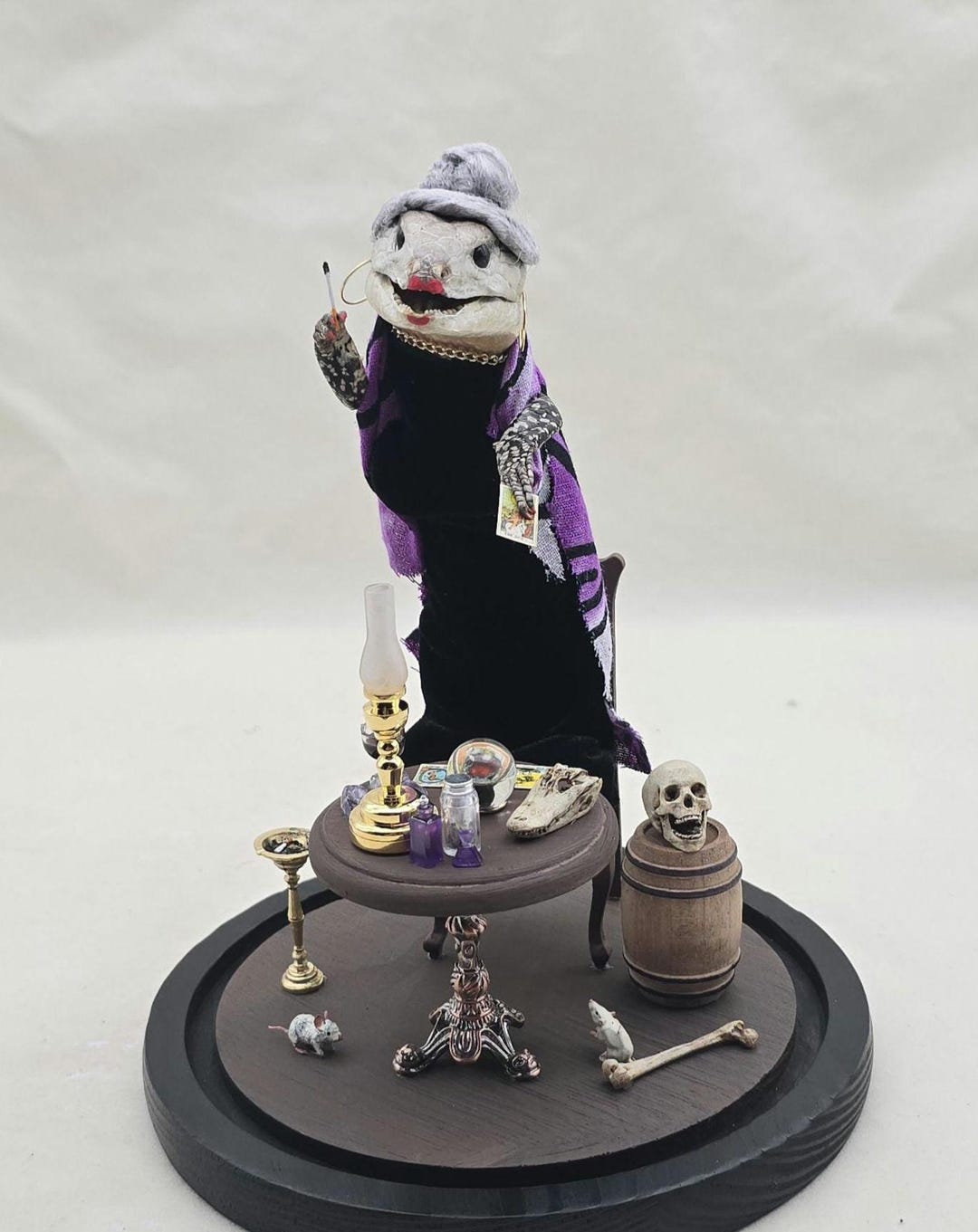 Real Blue-tongued Skink Mummified Preserved Animal Hoodoo Queen Voodoo ...