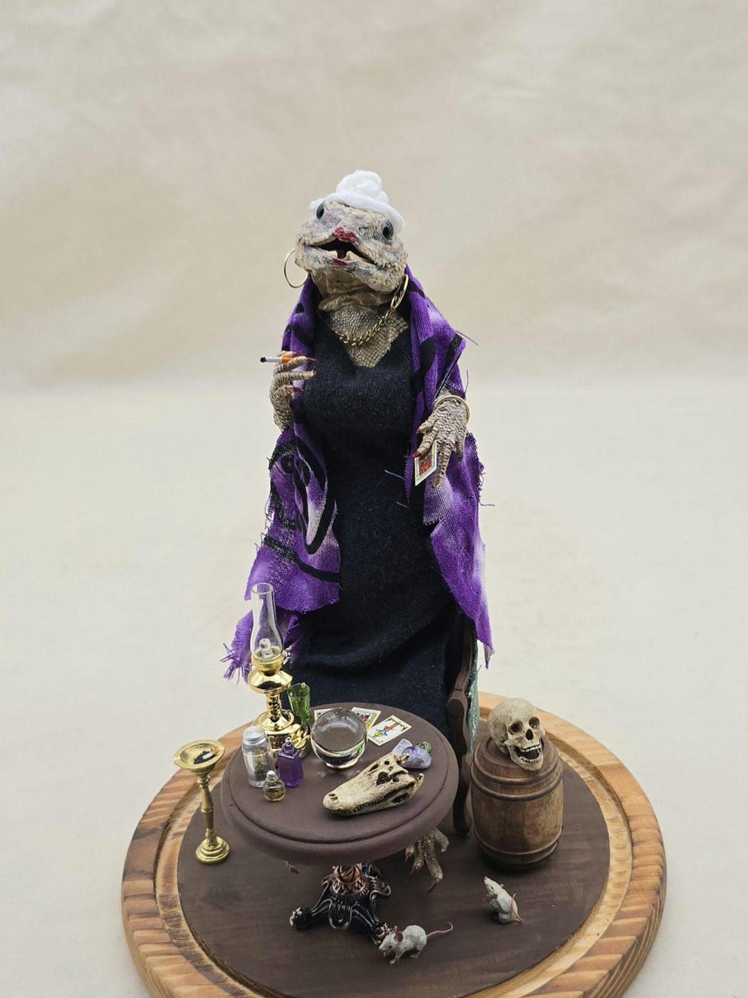 Real Uromastyx Lizard Mummified Animal Hoodoo Queen Voodoo Witch Rat ...
