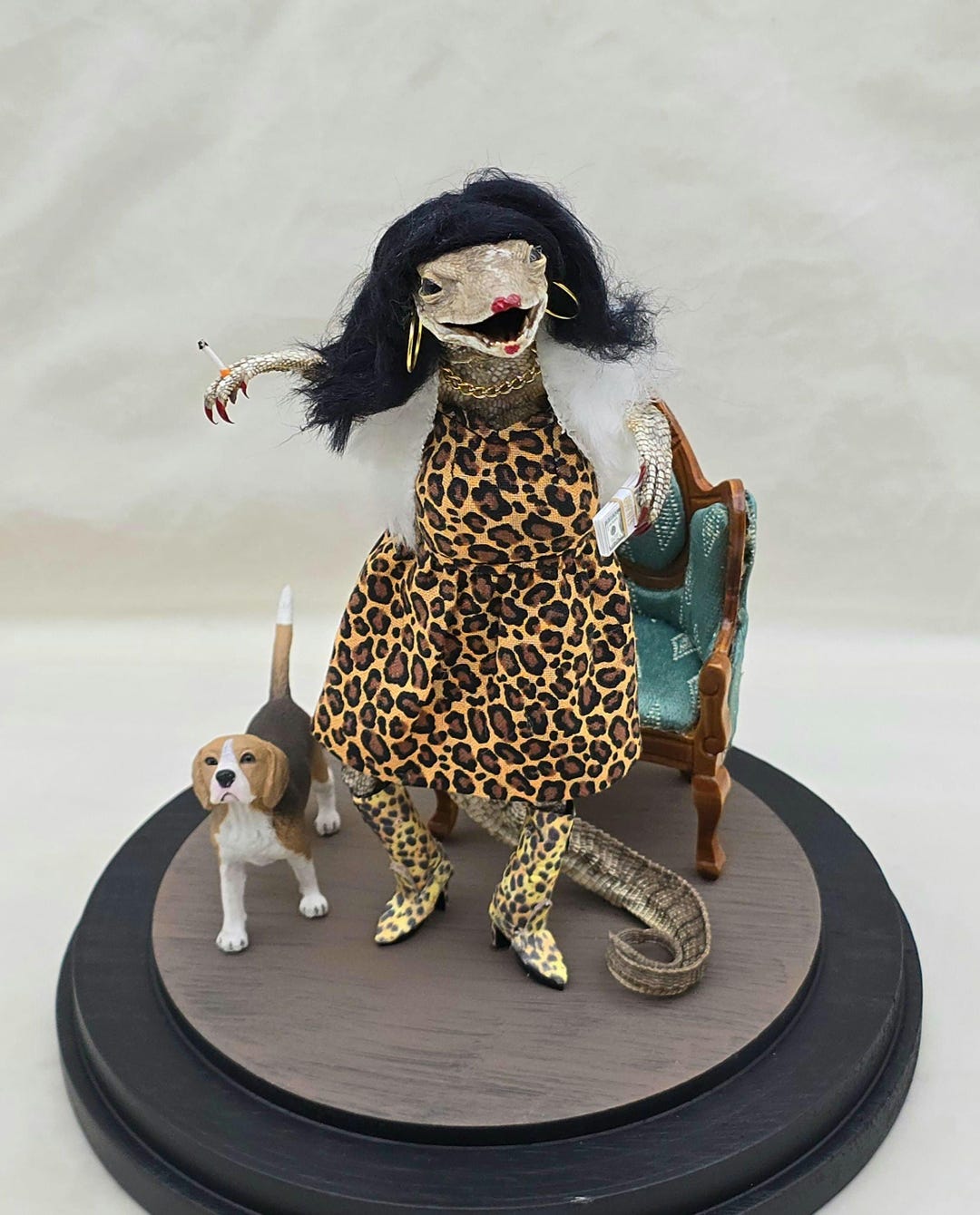 Monitor Lizard Real Mummy Specimen Mafia Mob Wife Boss Miniature ...