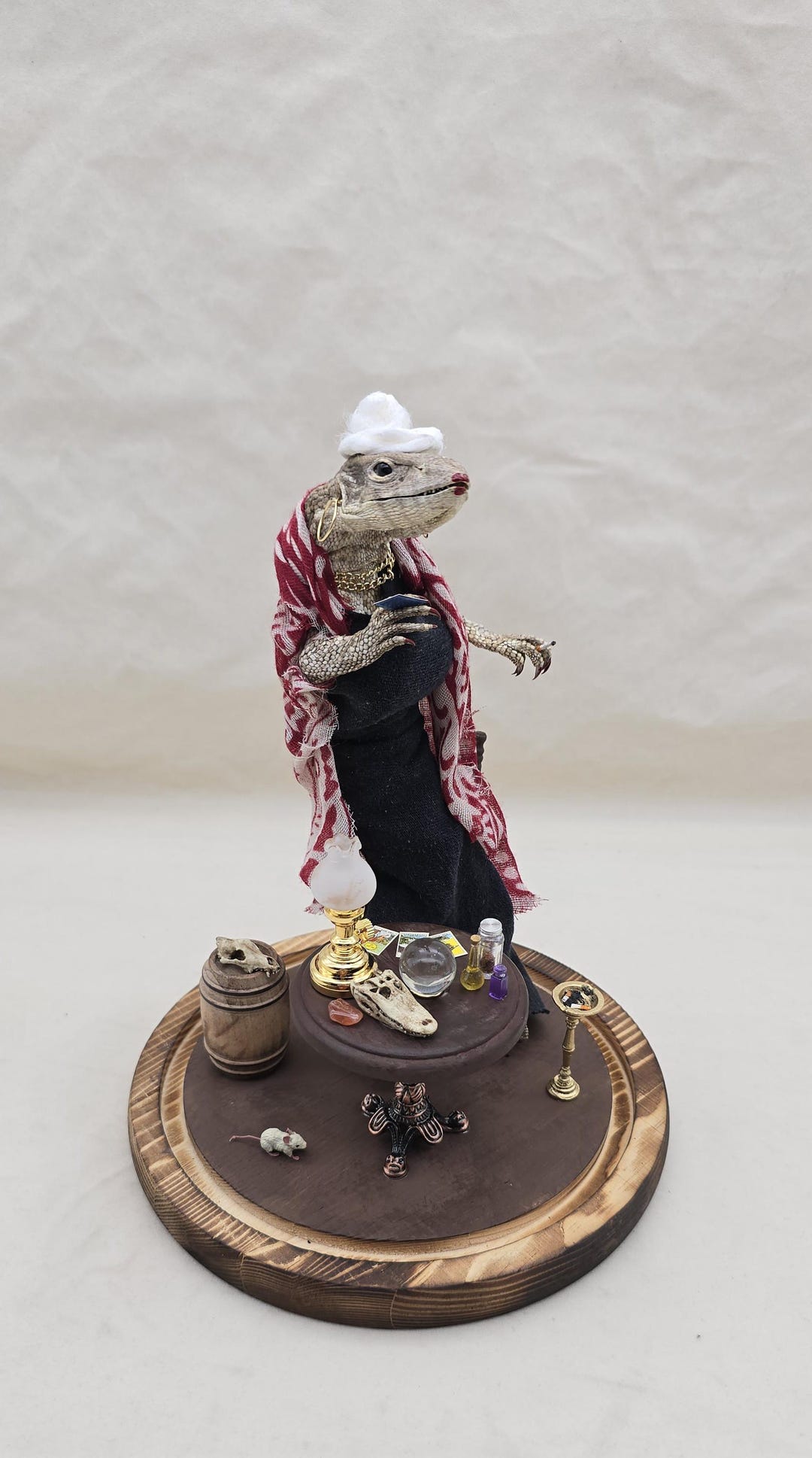 Real Savannah Monitor Mummified Animal Hoodoo Queen Voodoo Witch Rat ...