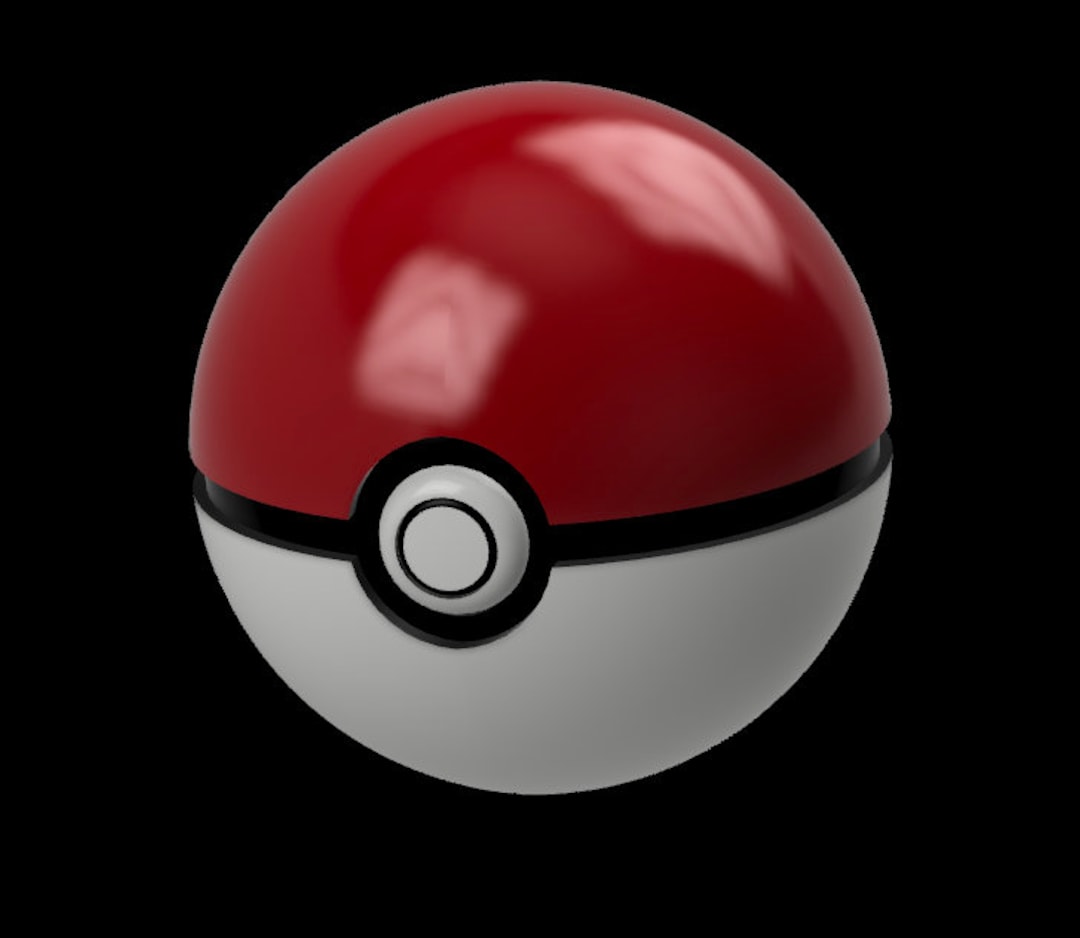 Poke-ball digital STL File - Etsy