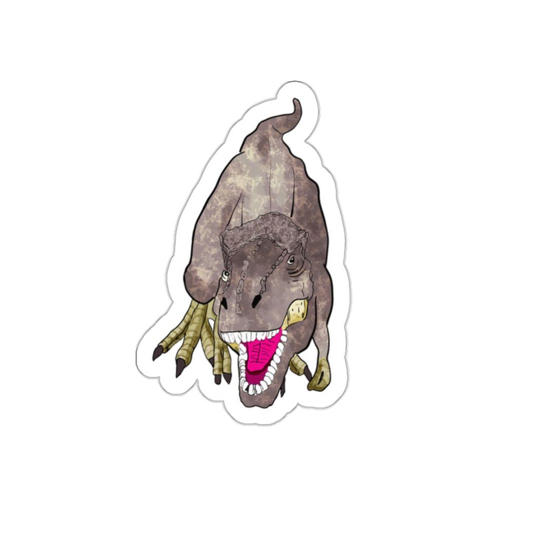 Ferocious T Rex From Above (kiss-cut Stickers) - Etsy