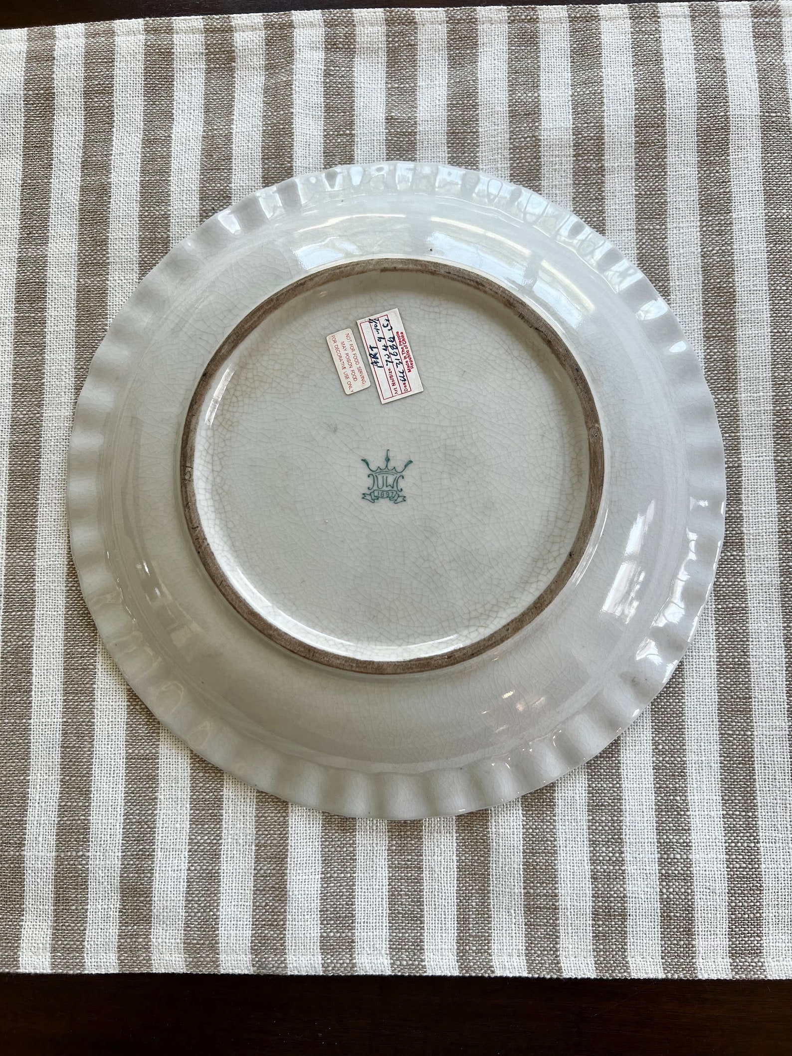 Vintage United Wilson Chinese Art Plate - Etsy