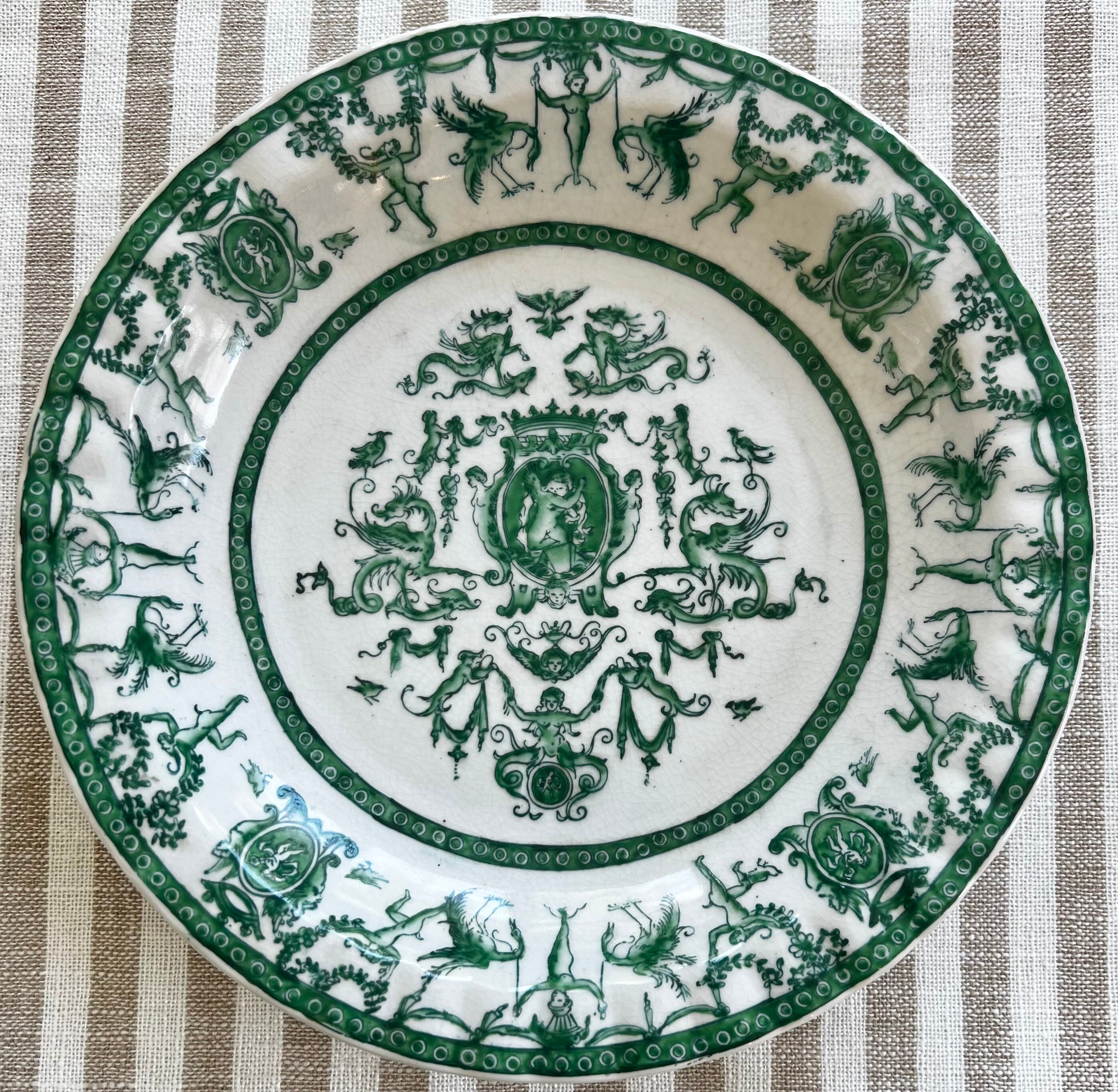 Vintage United Wilson Chinese Art Plate - Etsy
