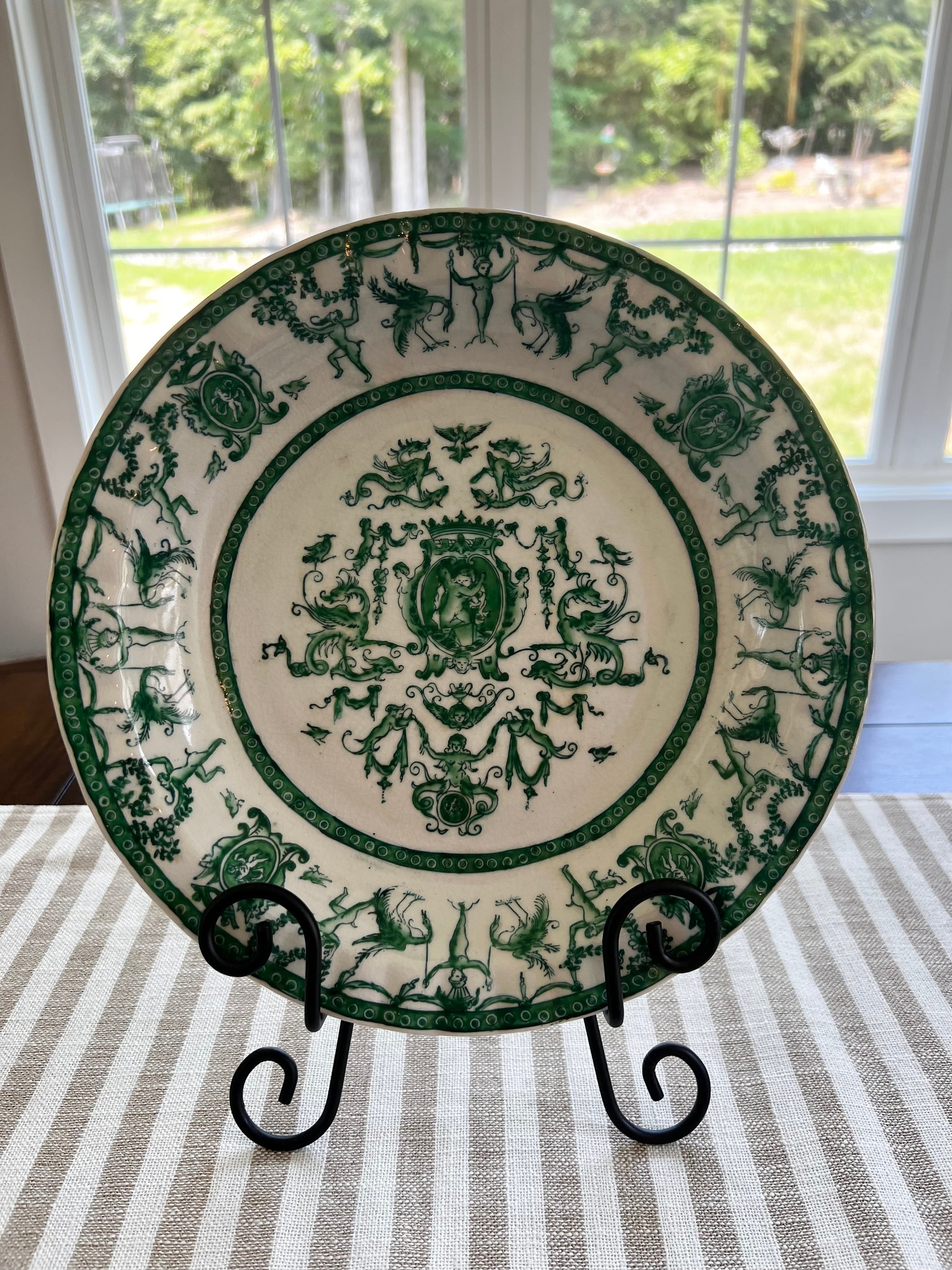 Vintage United Wilson Chinese Art Plate - Etsy