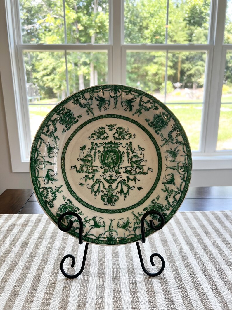 Vintage United Wilson Chinese Art Plate - Etsy