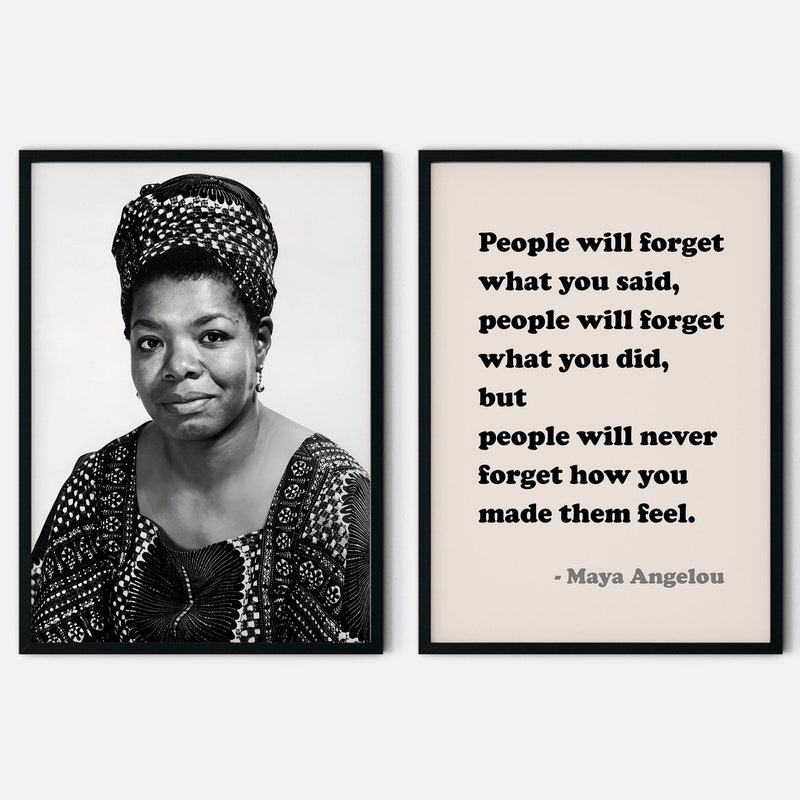Maya Angelou Quote - Etsy