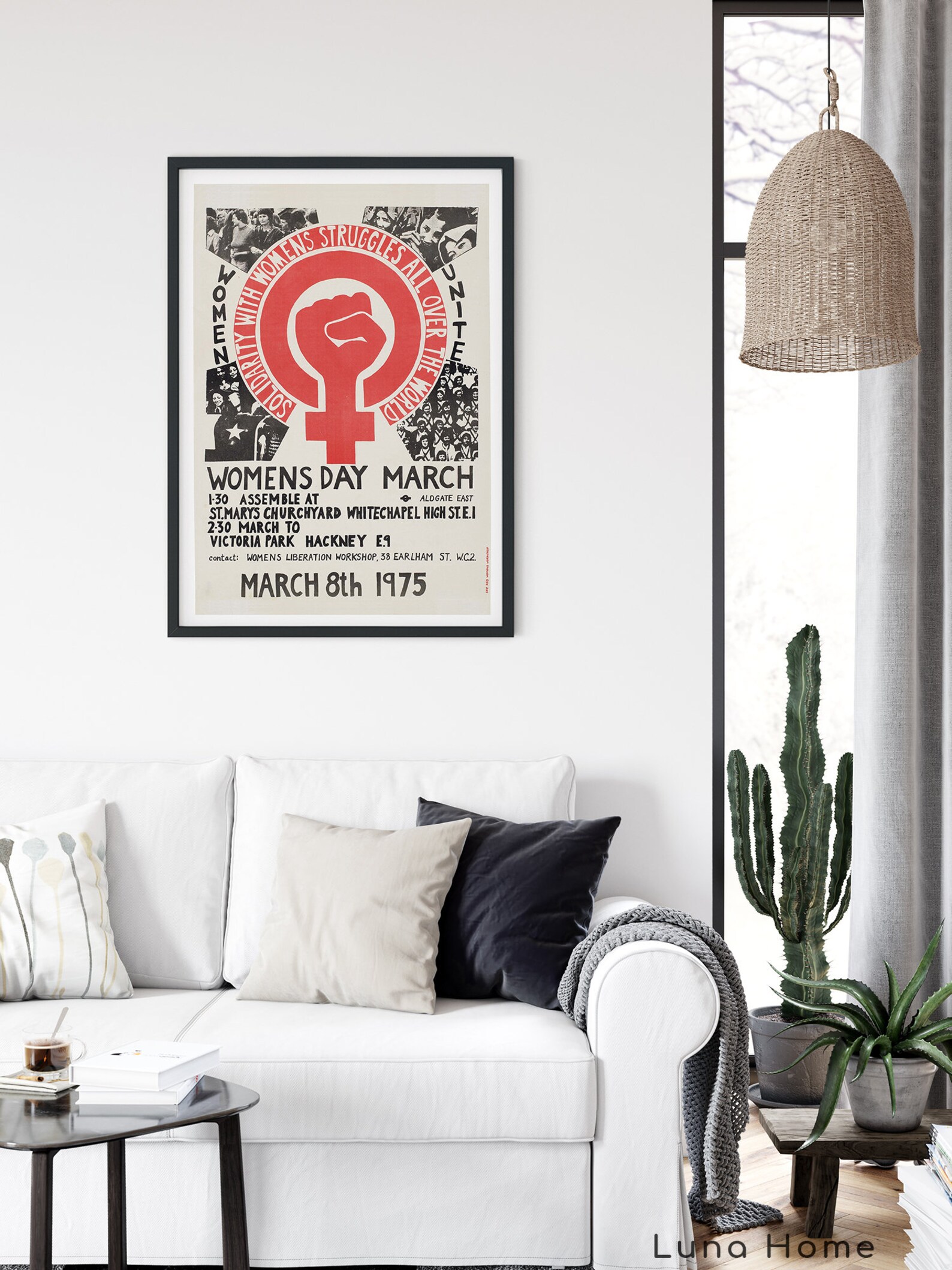 Recreation of Vintage Feminist Print International - Etsy