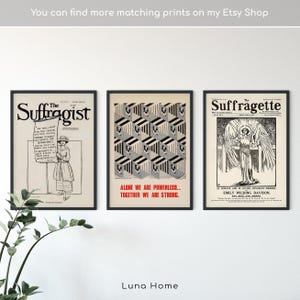 Suffragette Poster, Vintage Feminist Poster, Suffrage Movement, Retro ...