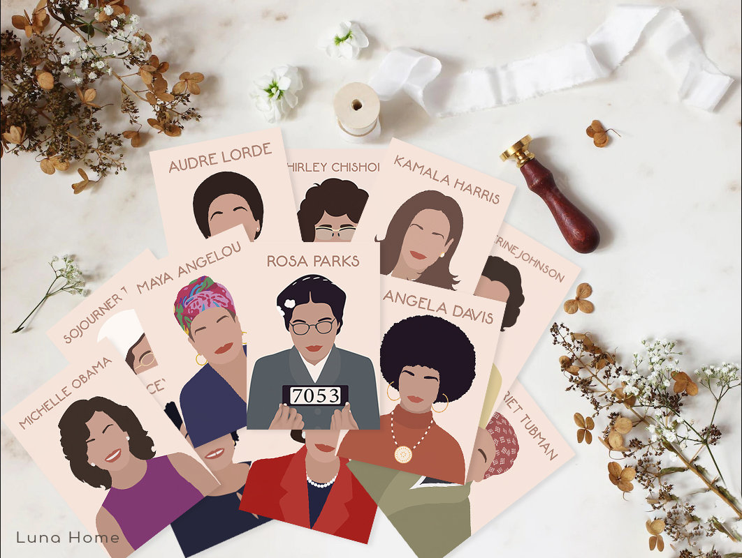 Influential Women in Black History, Feminist Wall Art, Black History ...