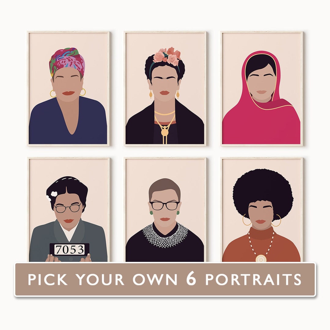 Powerful Women Print, Feminist Wall Art, Influential Women in History ...