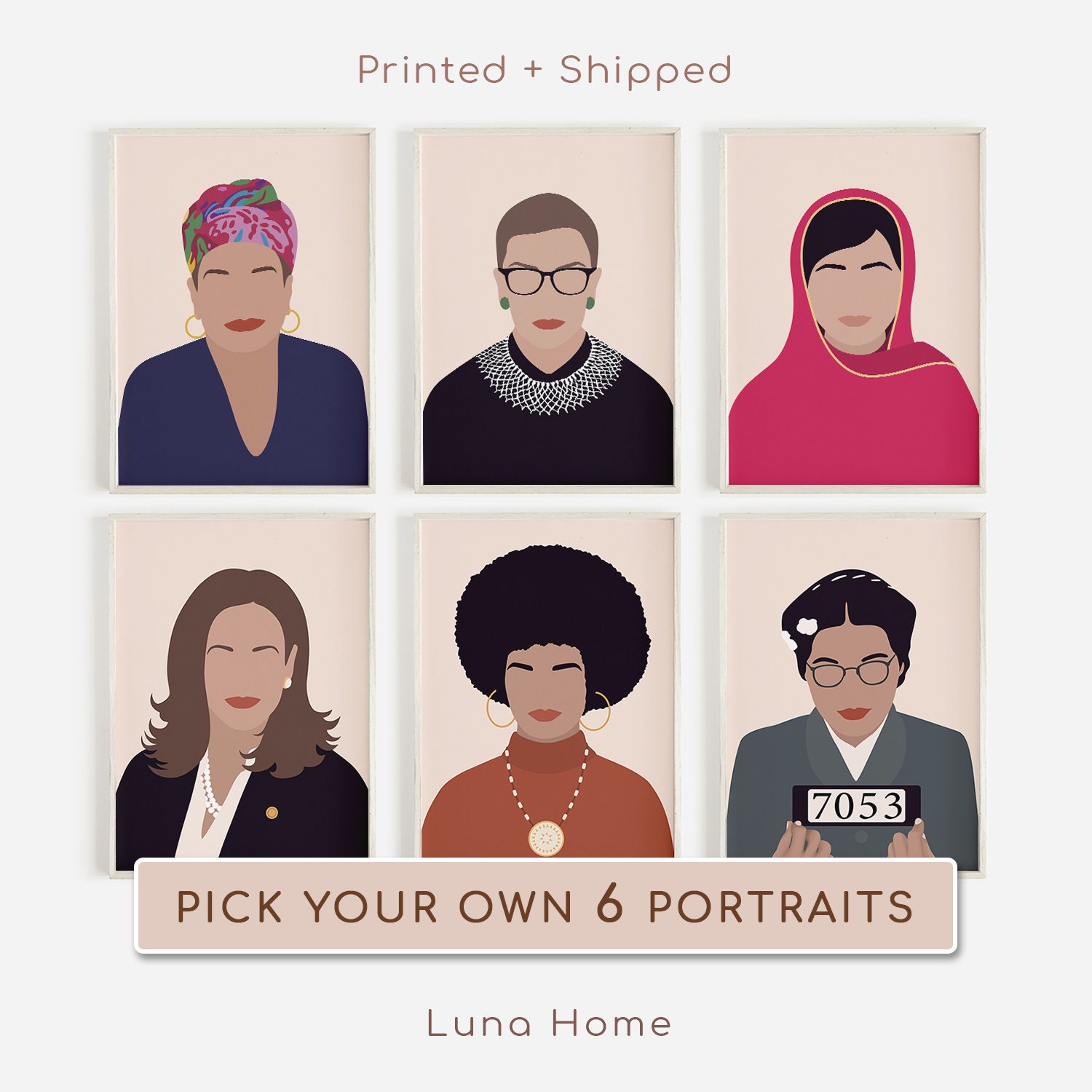 Powerful Women Print Feminist Wall Art Influential Women in - Etsy