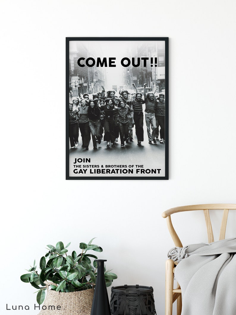 Gay Liberation Front Poster 1970 Vintage Poster Gay - Etsy