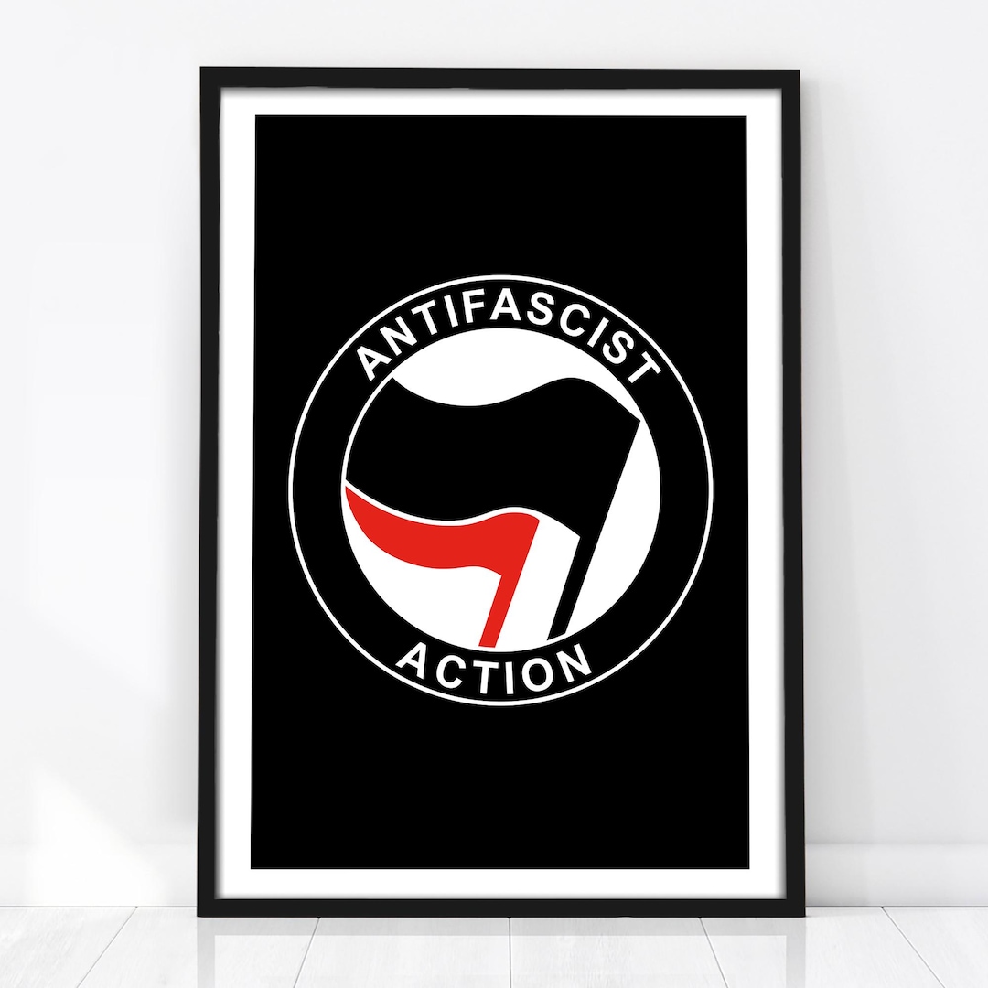 Antifascist Action Poster, Antifa Wall Art, Smash Fascism Print, Anti ...