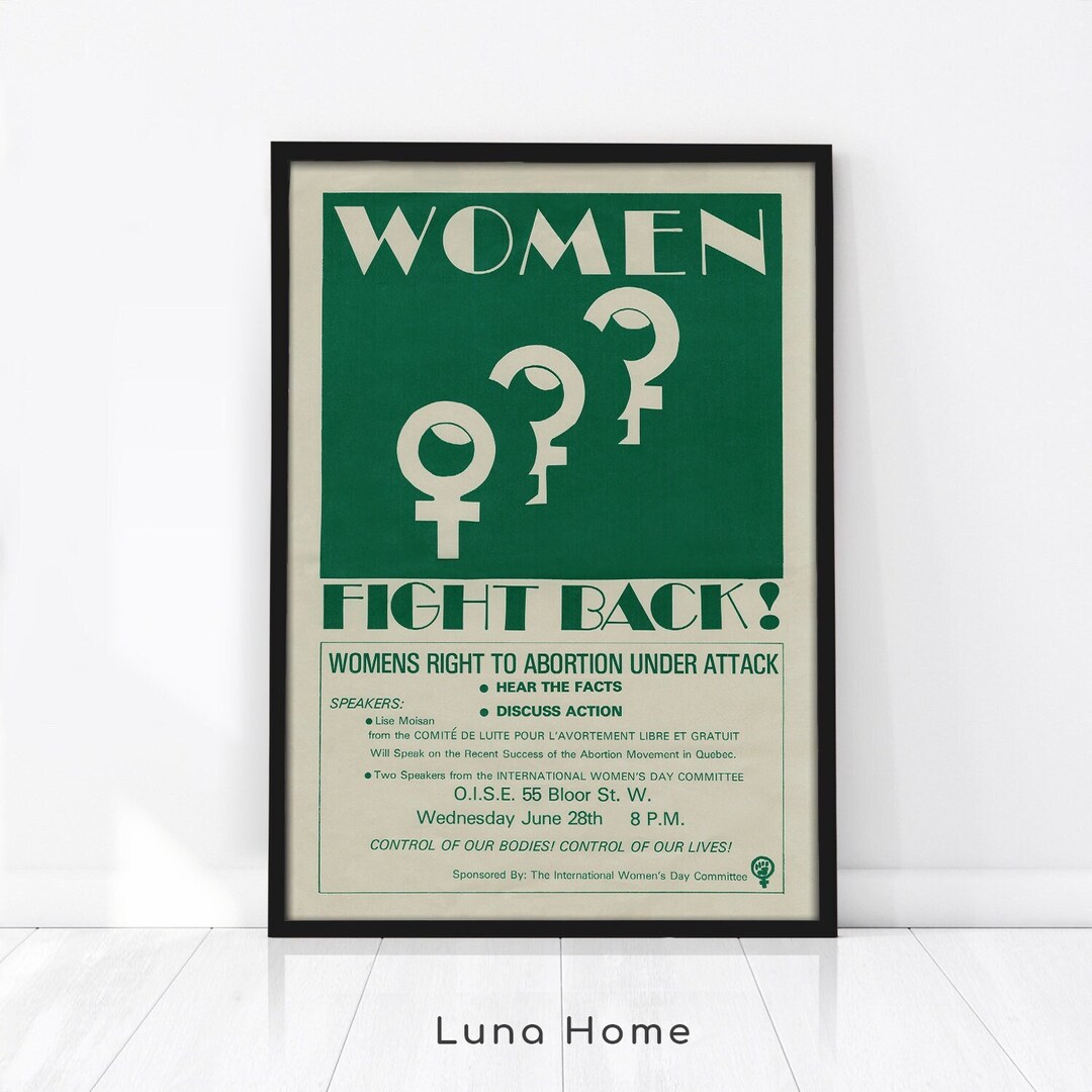 Feminist Vintage Poster, Women's Day Poster, Feminist Wall Art, Vintage ...