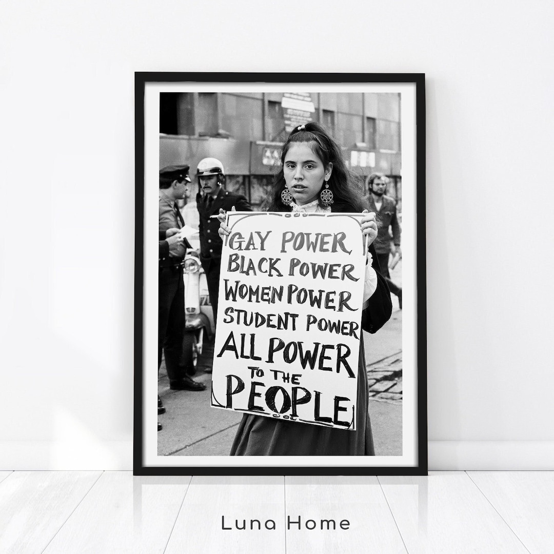 All Power to the People, Activist Poster, Equality Art, Girl Power Wall ...