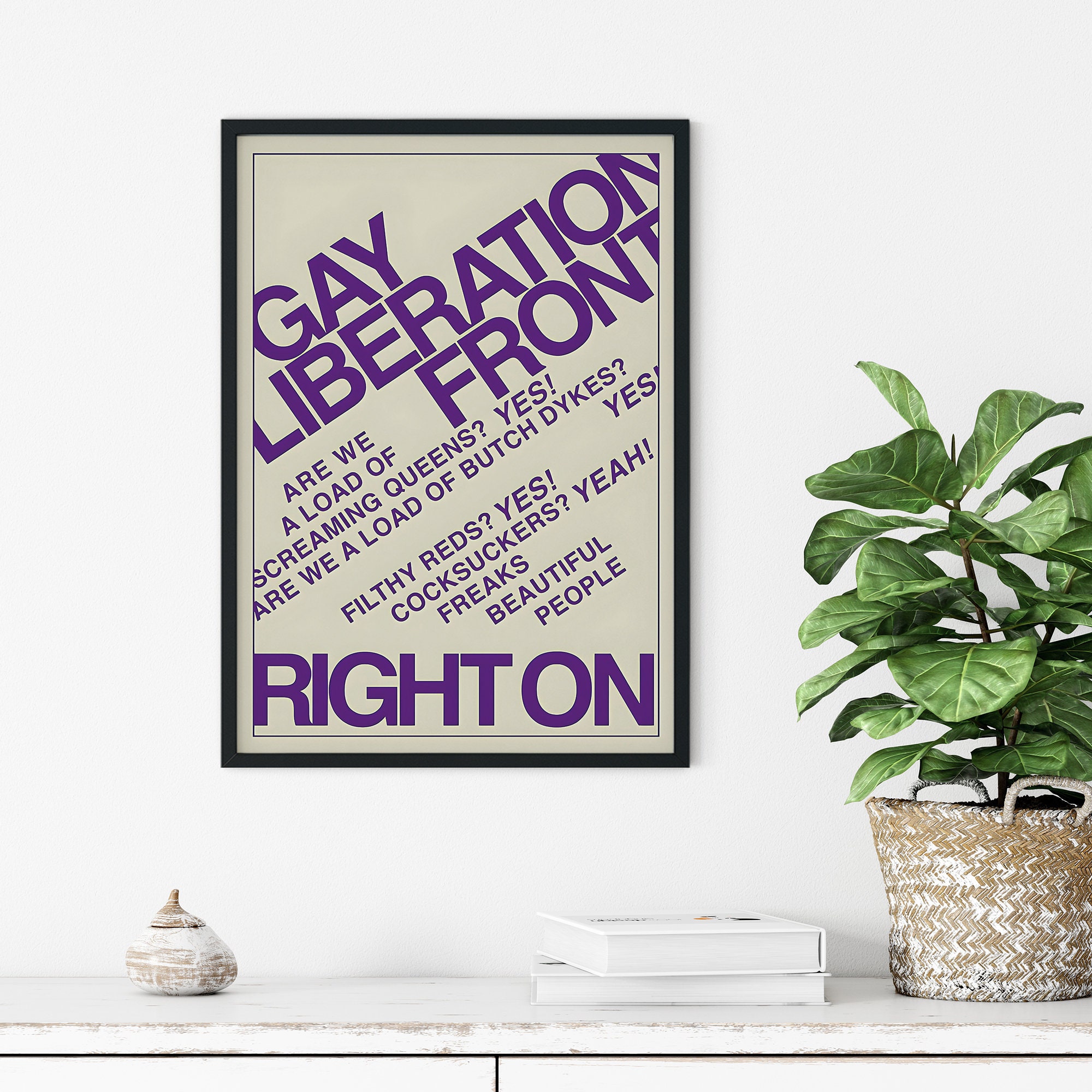 Gay Liberation Front Poster, Gay Poster, Vintage Poster, Gay Art ...