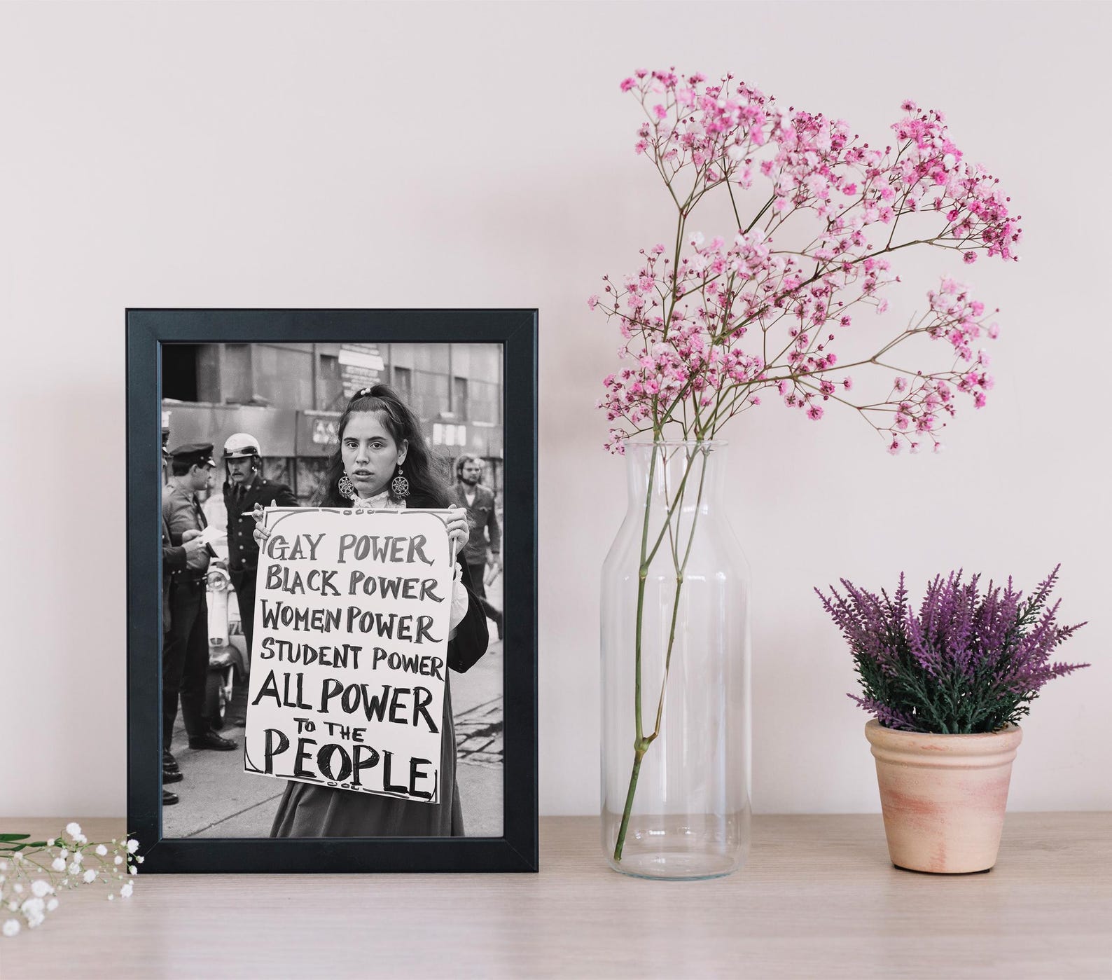 All Power to the People, Activist Poster, Equality Art, Girl Power Wall ...
