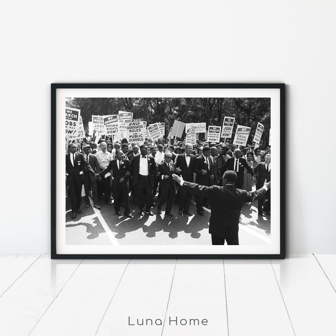 Civil Rights Print, Martin Luther King, Activist Poster, Black American ...