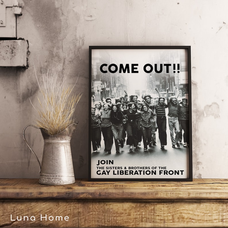 Gay Liberation Front Poster 1970 Vintage Poster Gay - Etsy
