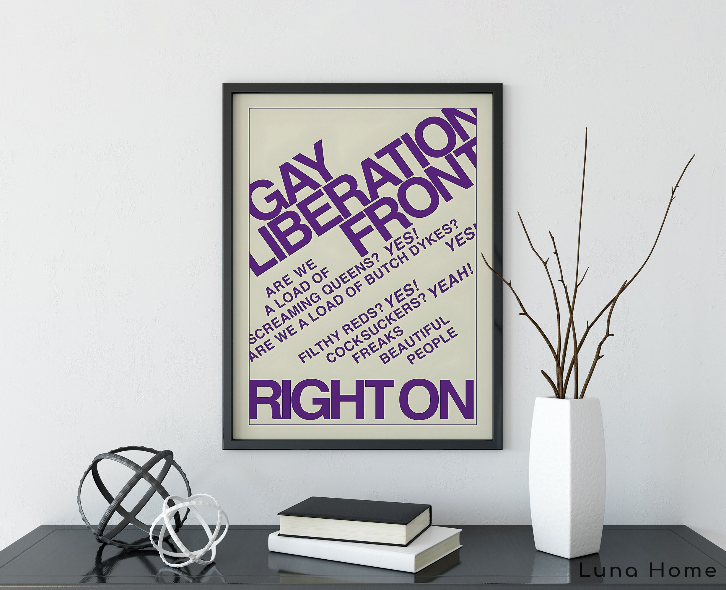 Gay Liberation Front Poster, Gay Poster, Vintage Poster, Gay Art ...