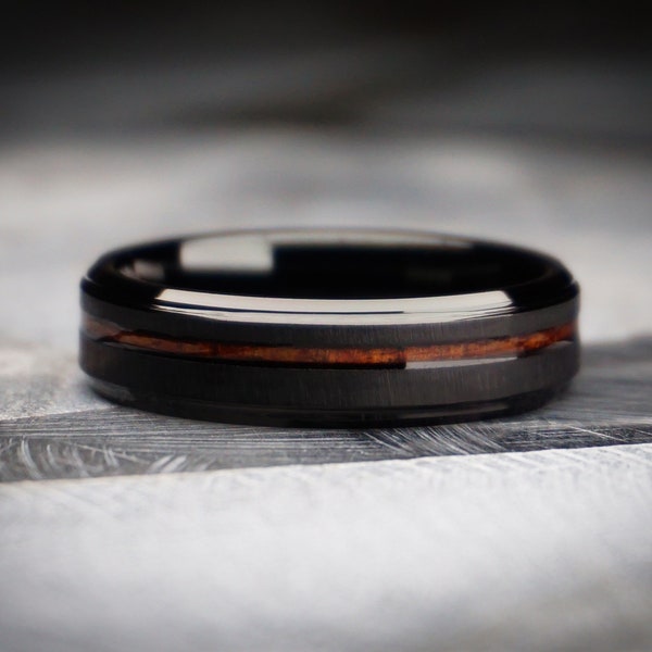 Black Tungsten Ring - Etsy
