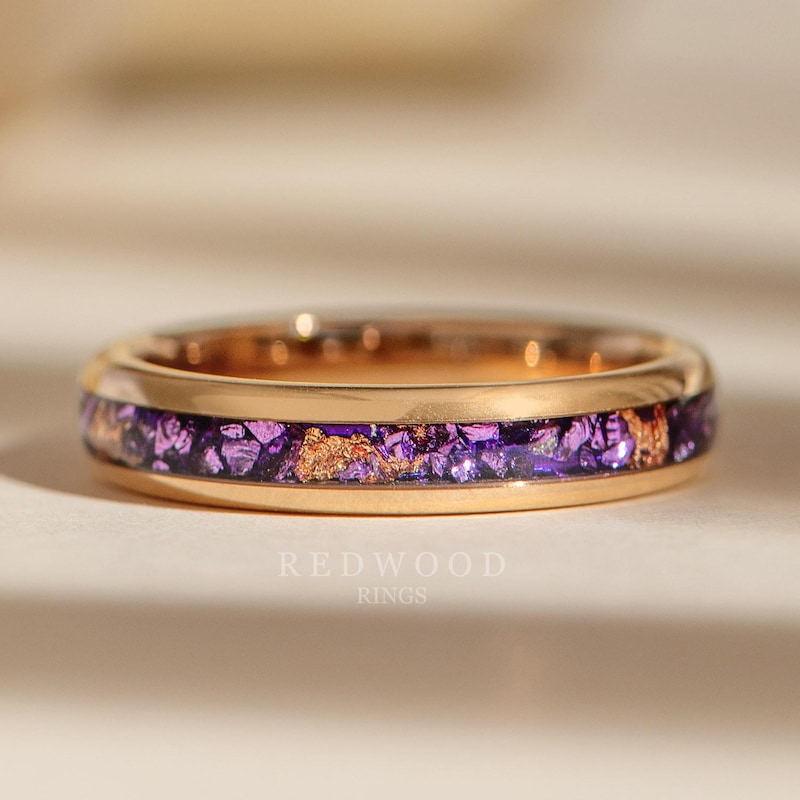 Amethyst Gold Men's Ring - Etsy