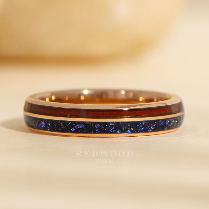 4mm Red and Blue Band - Etsy