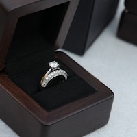 Black Engagement Ring - Etsy