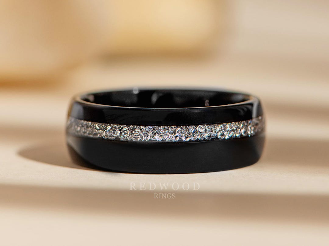 Black Lab Diamond Ring, Wedding Band, Engagement Ring, Men's Ring ...