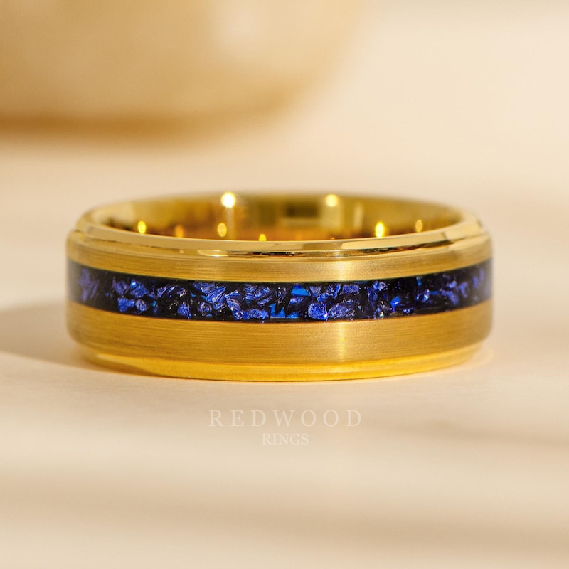 Male Sapphire Band - Etsy