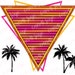 Back to the 90s Triangle PNG - Neon Retro Print PNG - Palm Tree Clipart ...