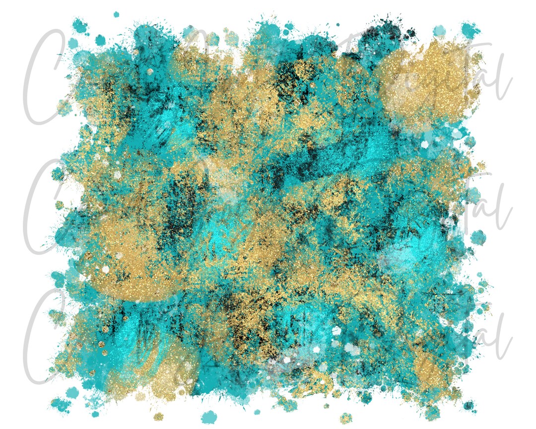 Background Sublimation PNG Turquoise Glitter Western PNG - Etsy