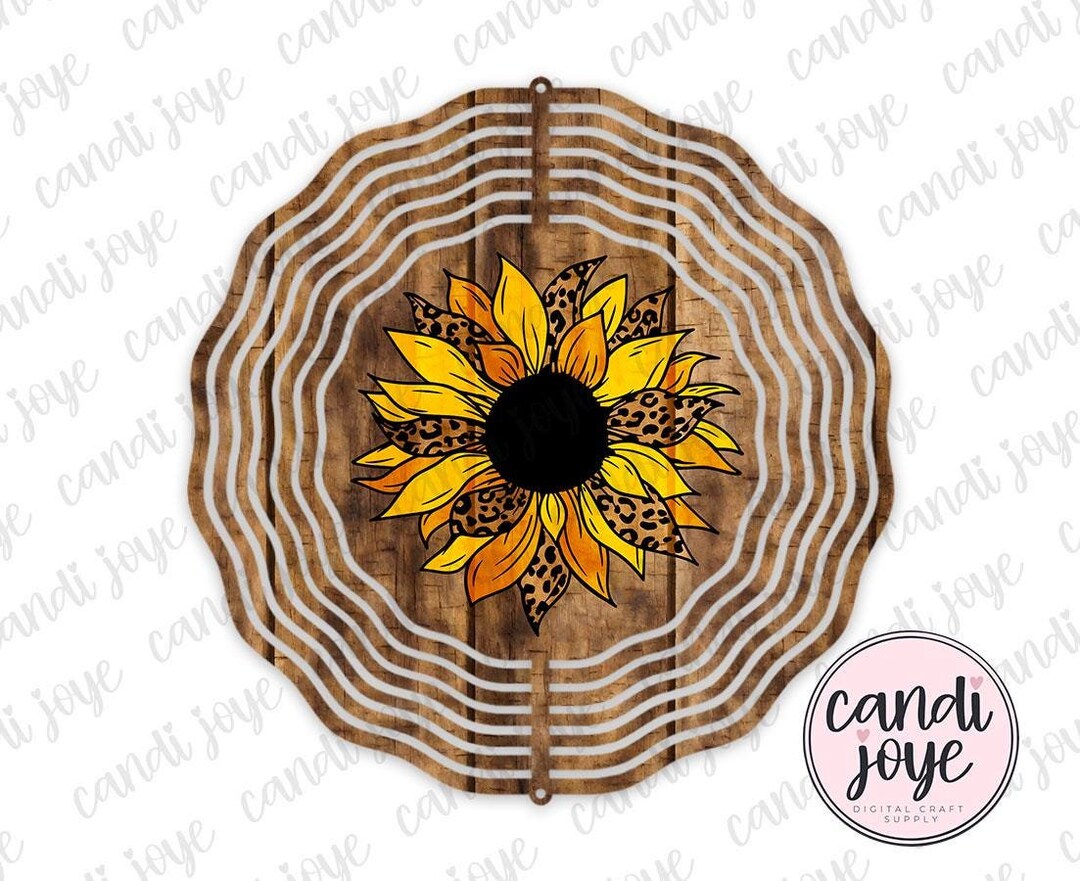 Sunflower Wind Spinner PNG, Rustic Wind Spinner Designs, Country ...