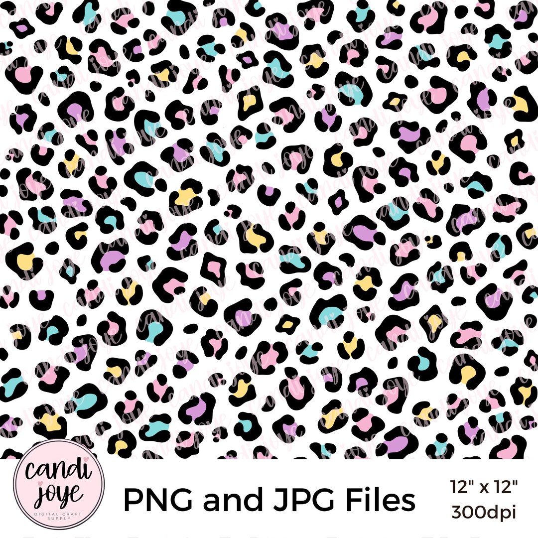 Pastel Leopard Print PNG - Pastel Cheetah Print - Sublimation PNG ...