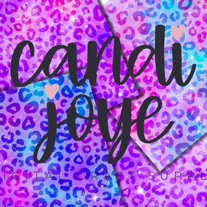 Leopard Print Digital Paper Pack Pastel Cheetah Print Digital Scrapbook ...