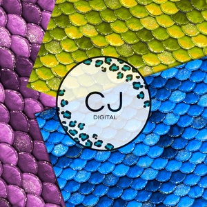 Mermaid Scale Digital Papers Dragon Scale Digital Paper | Etsy