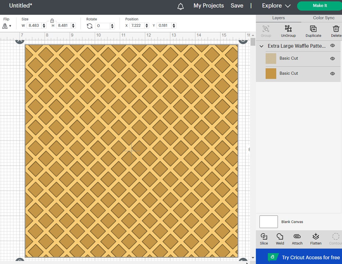 Ice Cream Cone SVG Waffle Cone SVG Wafer Texture Digital - Etsy