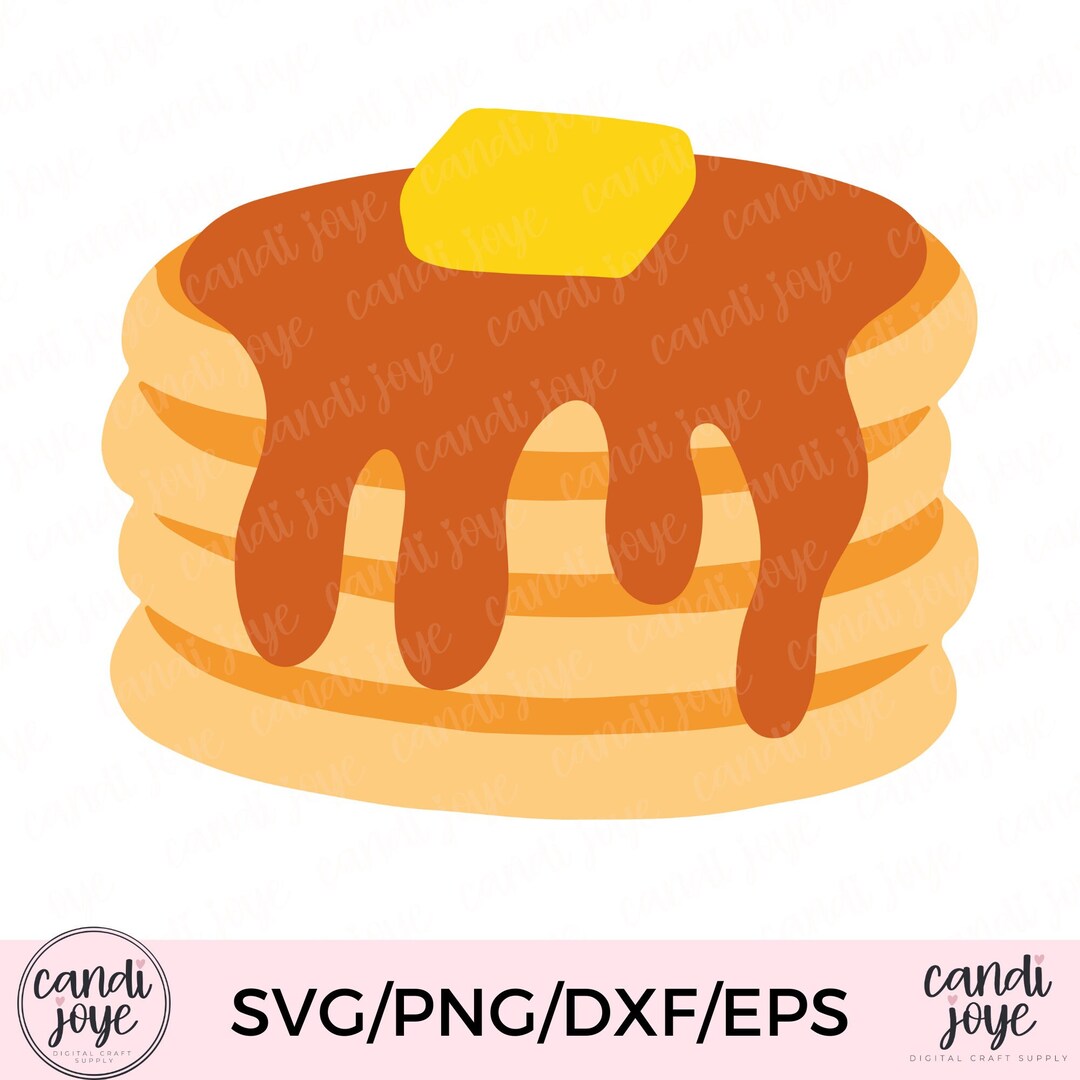Pancake SVG - Pancake PNG - Pancake Stack Clipart - Breakfast Food ...