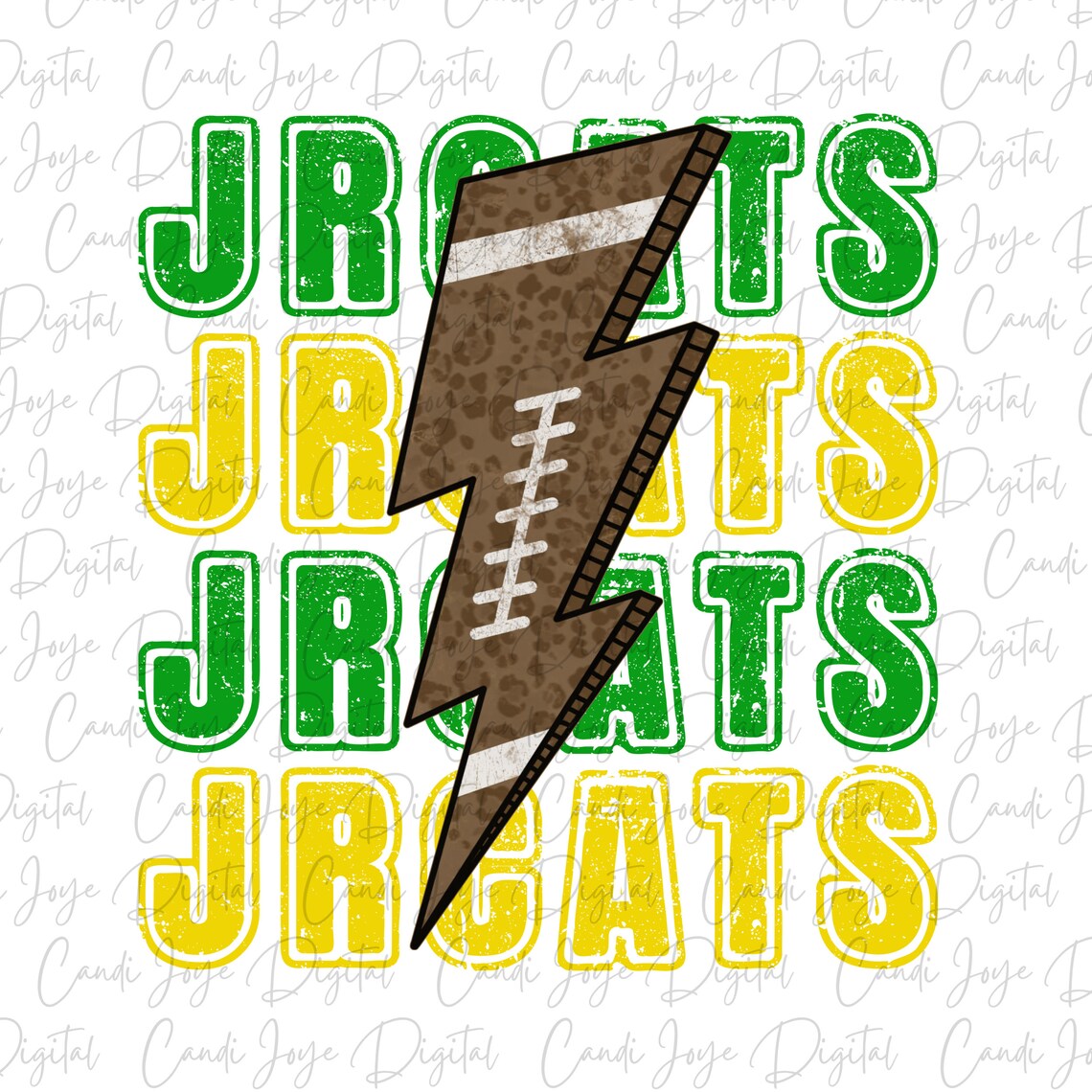 Custom Team Football Leopard Lightning Bolt Custom Sports - Etsy