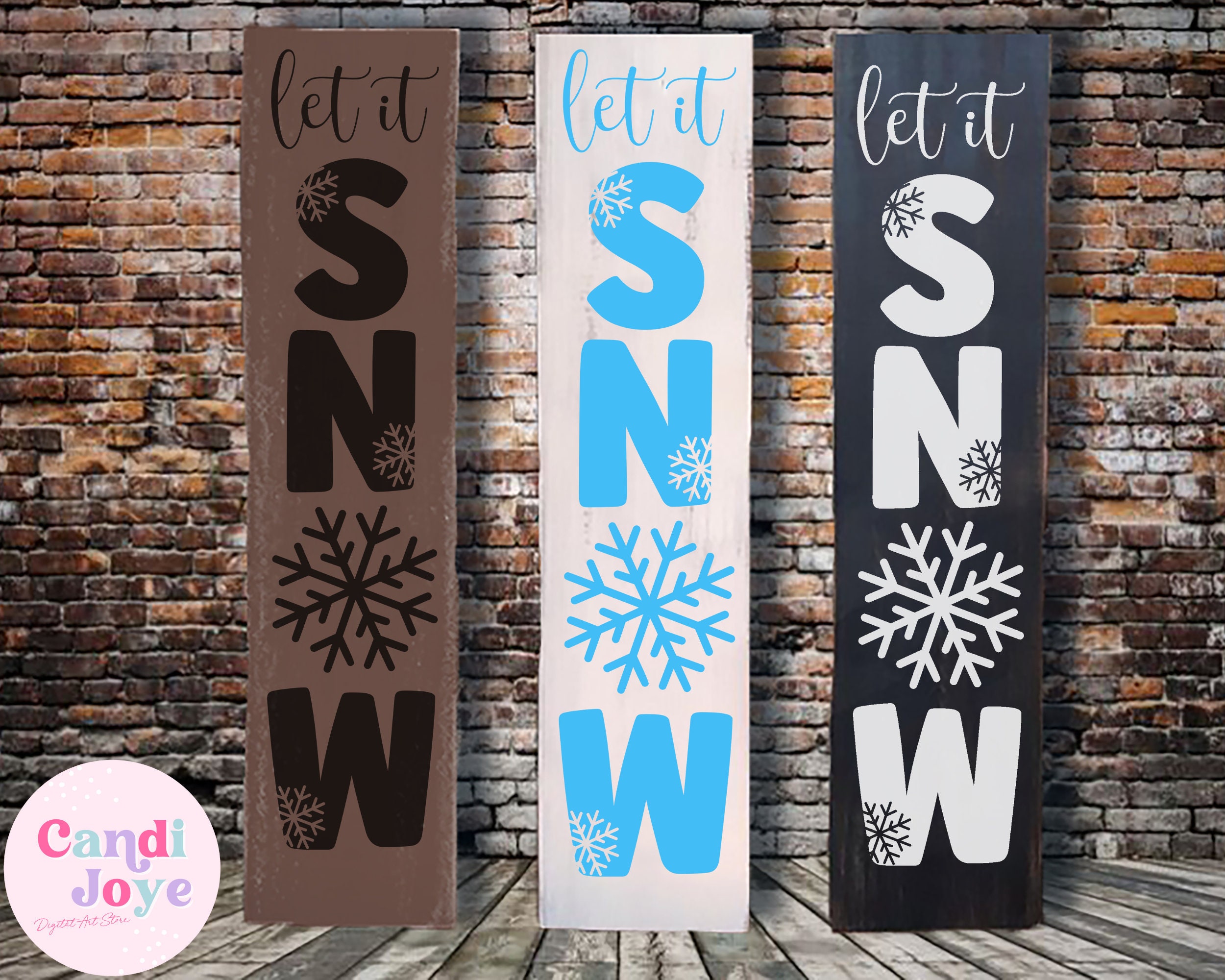 Let It Snow SVG Let It Snow Porch Sign SVG Let It Snow PNG - Etsy