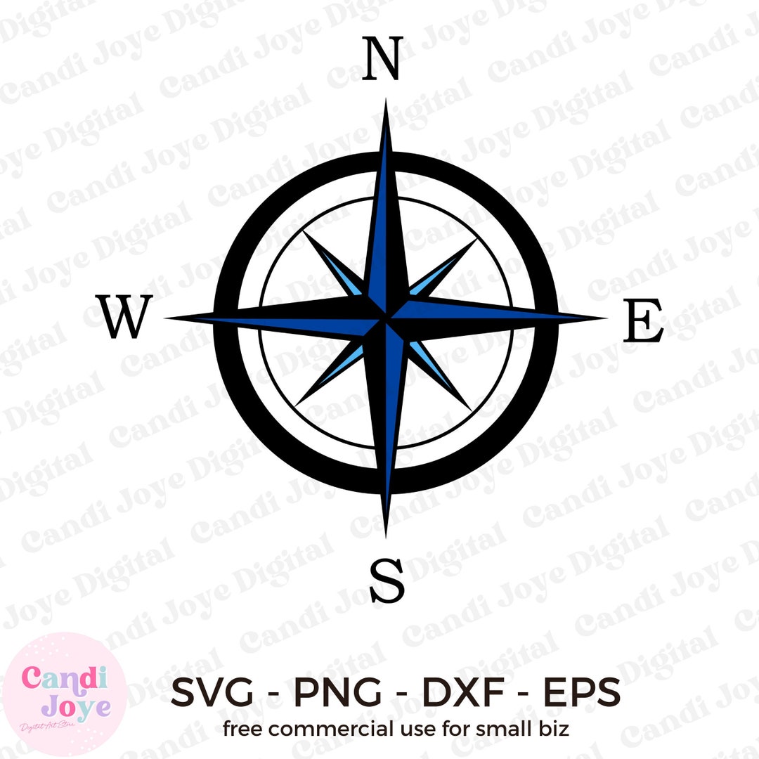 Compass SVG Compass Rose PNG Nautical Compass Clipart - Etsy