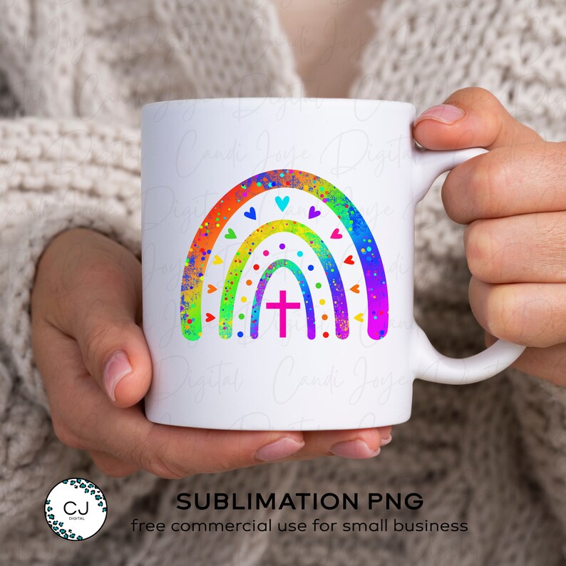 Rainbow PNG Christian PNG Religious PNG Clipart Jesus - Etsy