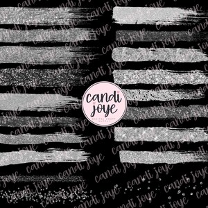 Silver Glitter Brush Strokes PNG Bling Brushstroke Clipart Silver ...