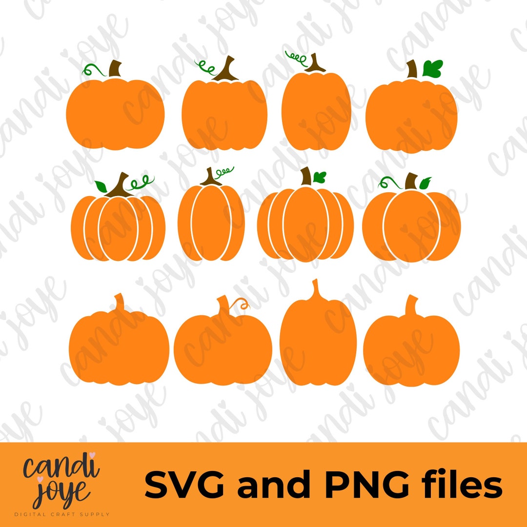 Pumpkin SVG Bundle, Fall SVG, Pumpkin PNG, Pumpkin Clipart ...
