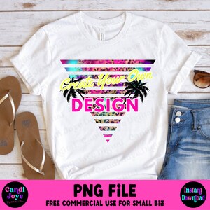 Neon Leopard Print PNG Back to the 90s Triangle PNG Tree - Etsy