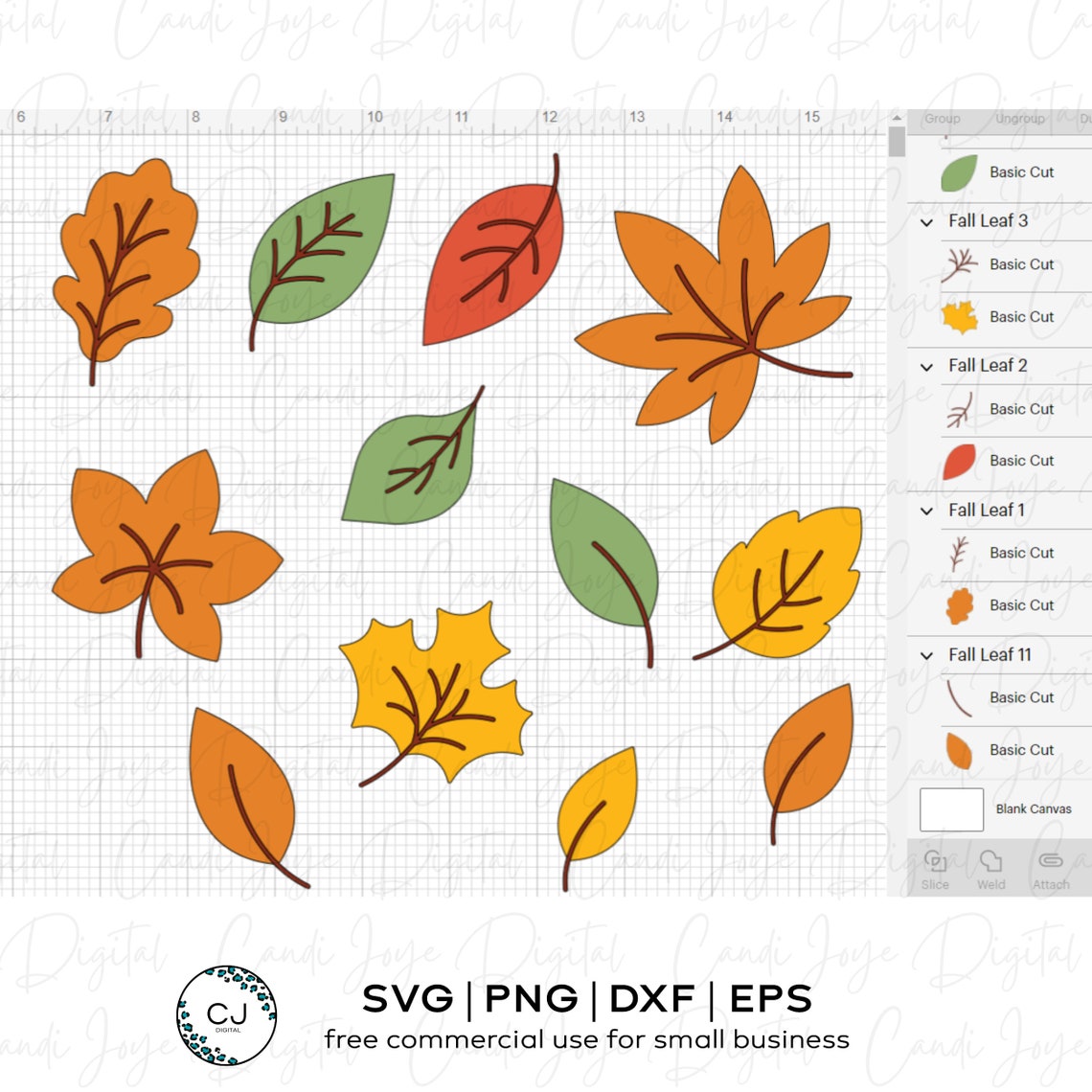 Fall Leaves SVG Fall Leaf PNG Fall Clipart Ladybug SVG - Etsy
