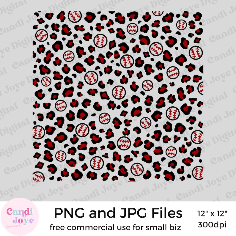 Baseball Leopard Print PNG Cheetah Print Sublimation PNG - Etsy
